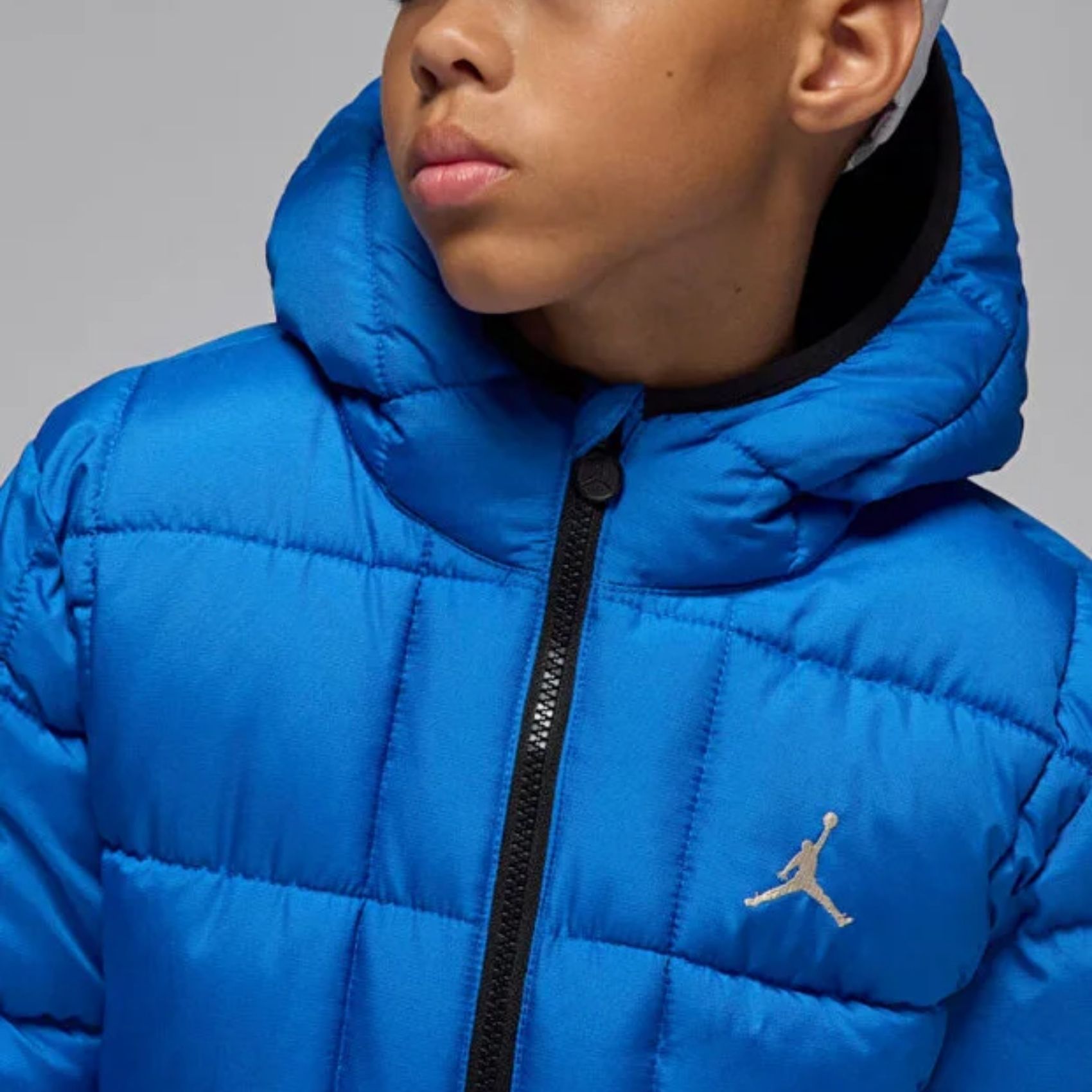 Nike Jordan Essential Midweight Puffer Çocuk Mavi Mont 95F009-BB7