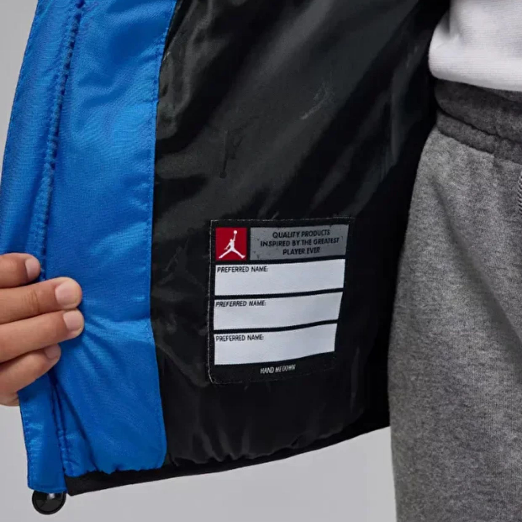 Nike Jordan Essential Midweight Puffer Çocuk Mavi Mont 95F009-BB7
