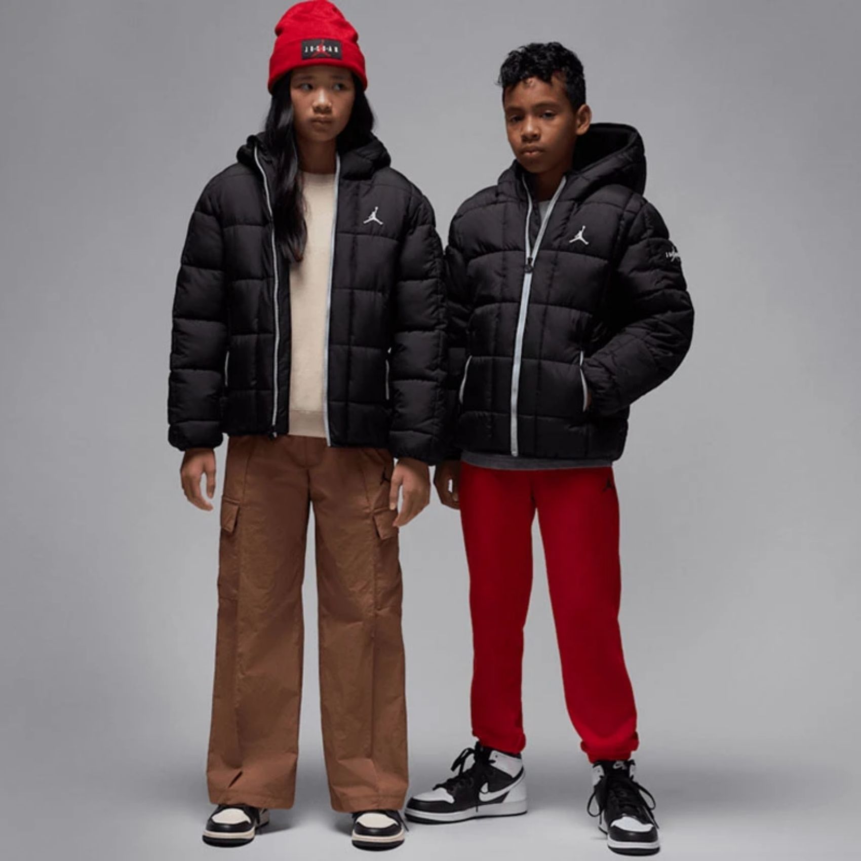 Nike Jordan Essential Midweight Puffer Çocuk Siyah Mont 95F009-023