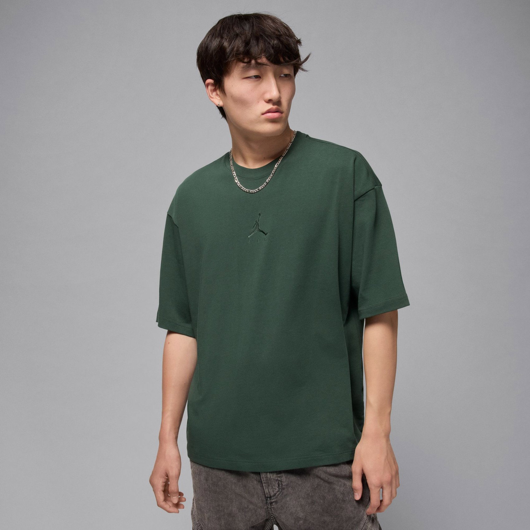 Nike Jordan Flight Essential Os SS Crew Erkek Yeşil Tişört IB7345-316