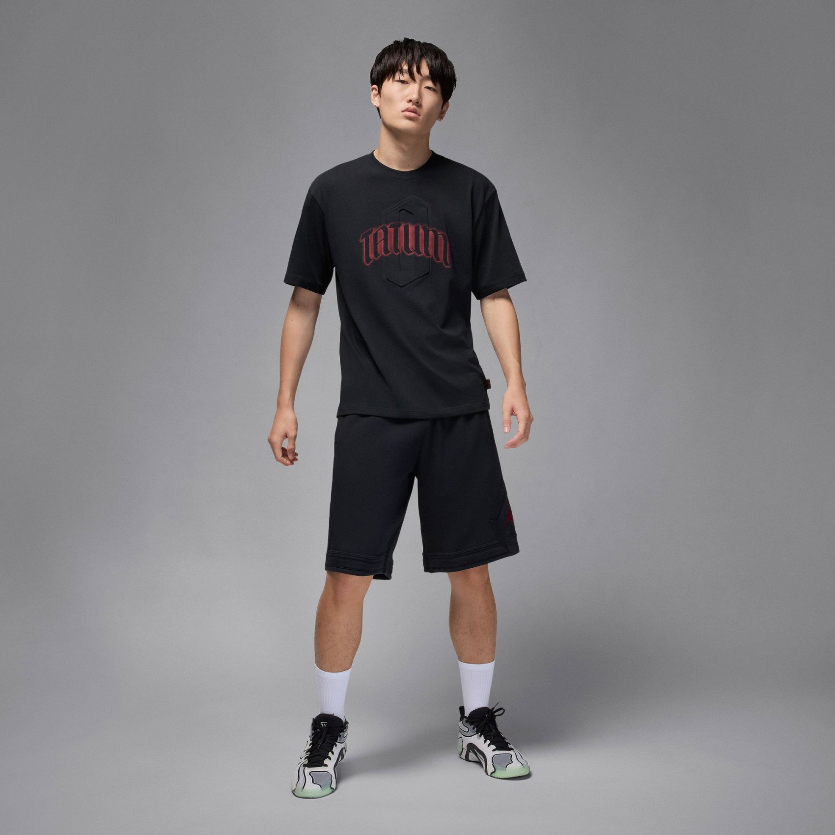 Nike Jordan Jayson Tatum SS Crew Erkek Siyah Tişört IH0600-010