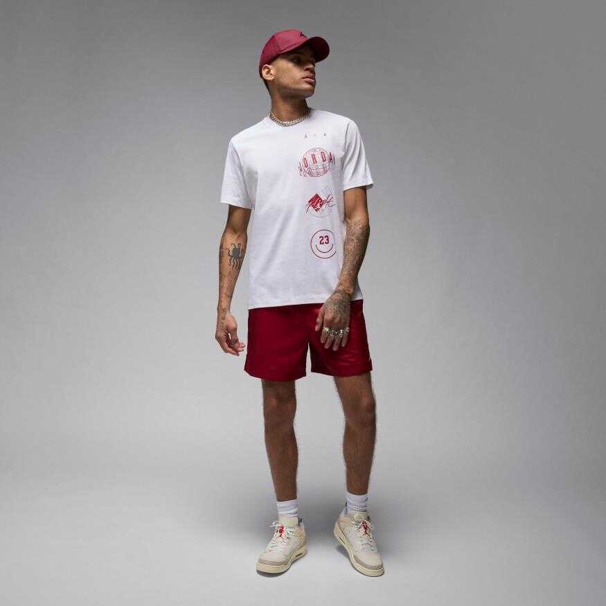 Nike MJ Brand Logo Stack Crew Erkek Tişört FN6027-100