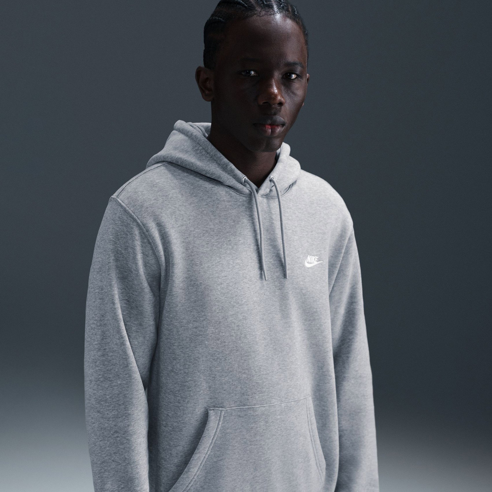 Nike Club BB Po Hoodie Erkek Gri Sweatshirt FN3859-063