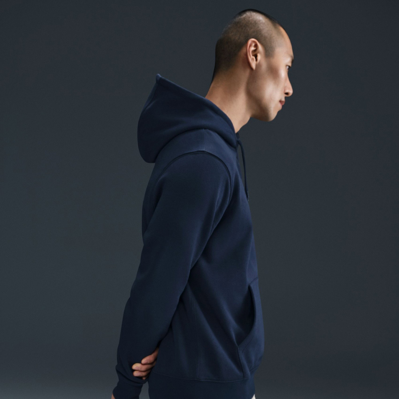 Nike Club BB Po Hoodie Erkek Lacivert Sweatshirt FN3859-451