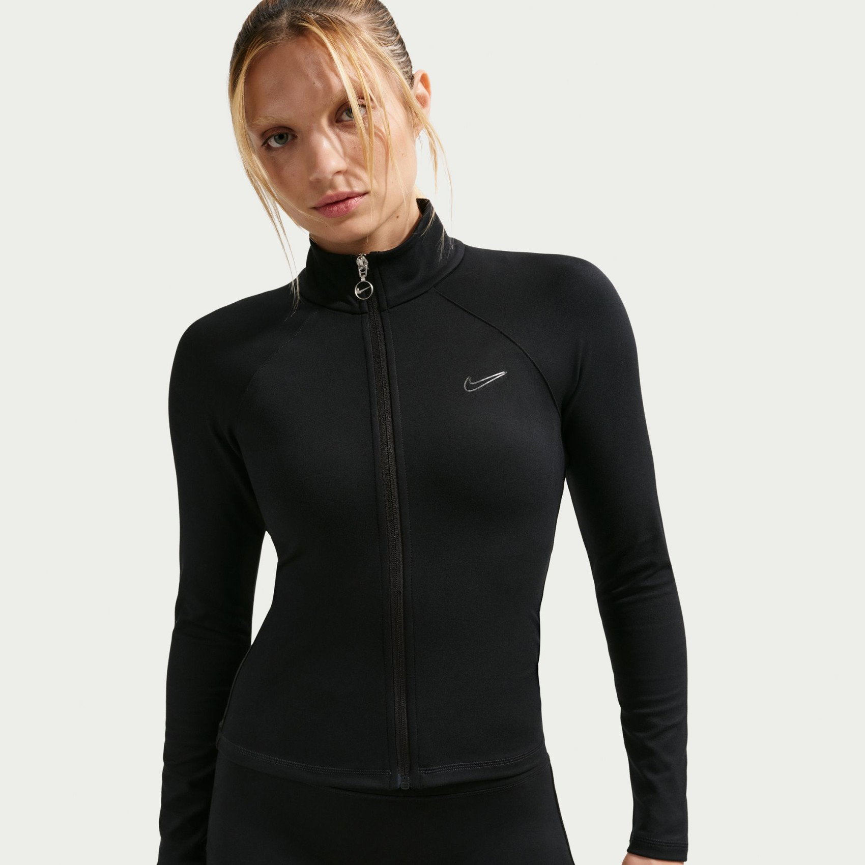 Nike Ls Fitted Fz Jacket Gls Kadın Siyah Sweatshirt IO1289-010