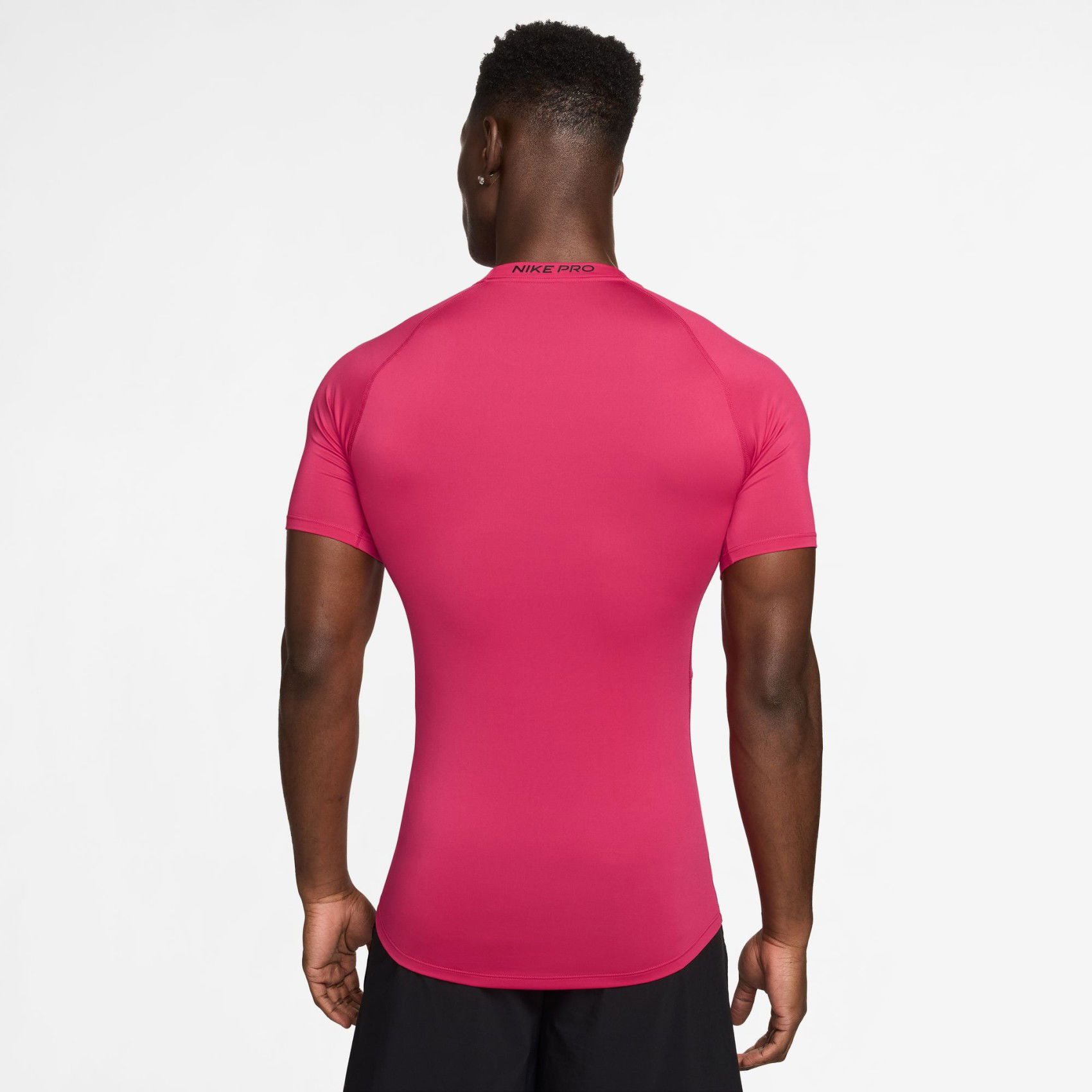 Nike Nike Pro Dri-FIT Tight Top Ss Erkek Pembe Tişört FB7932-666