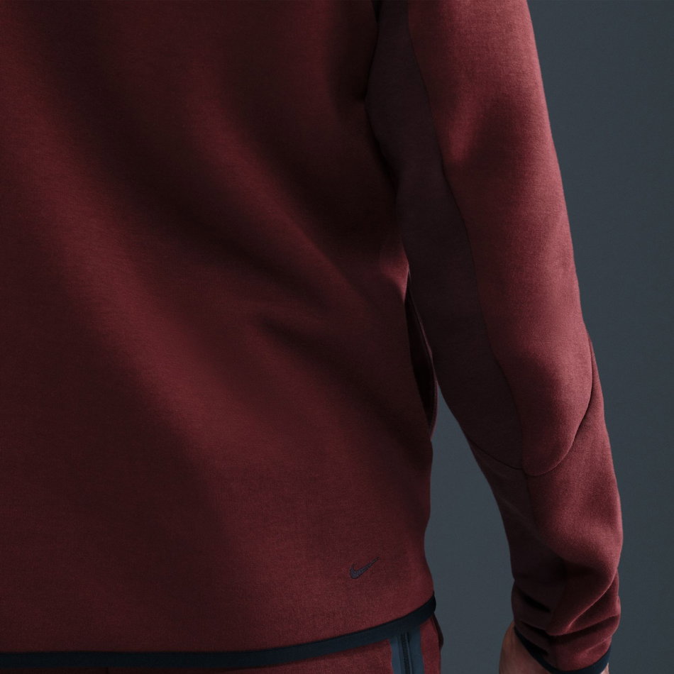 Nike Tech Fleece FZ Windrunner Hoodie Erkek Bordo Sweatshirt HV0949-619