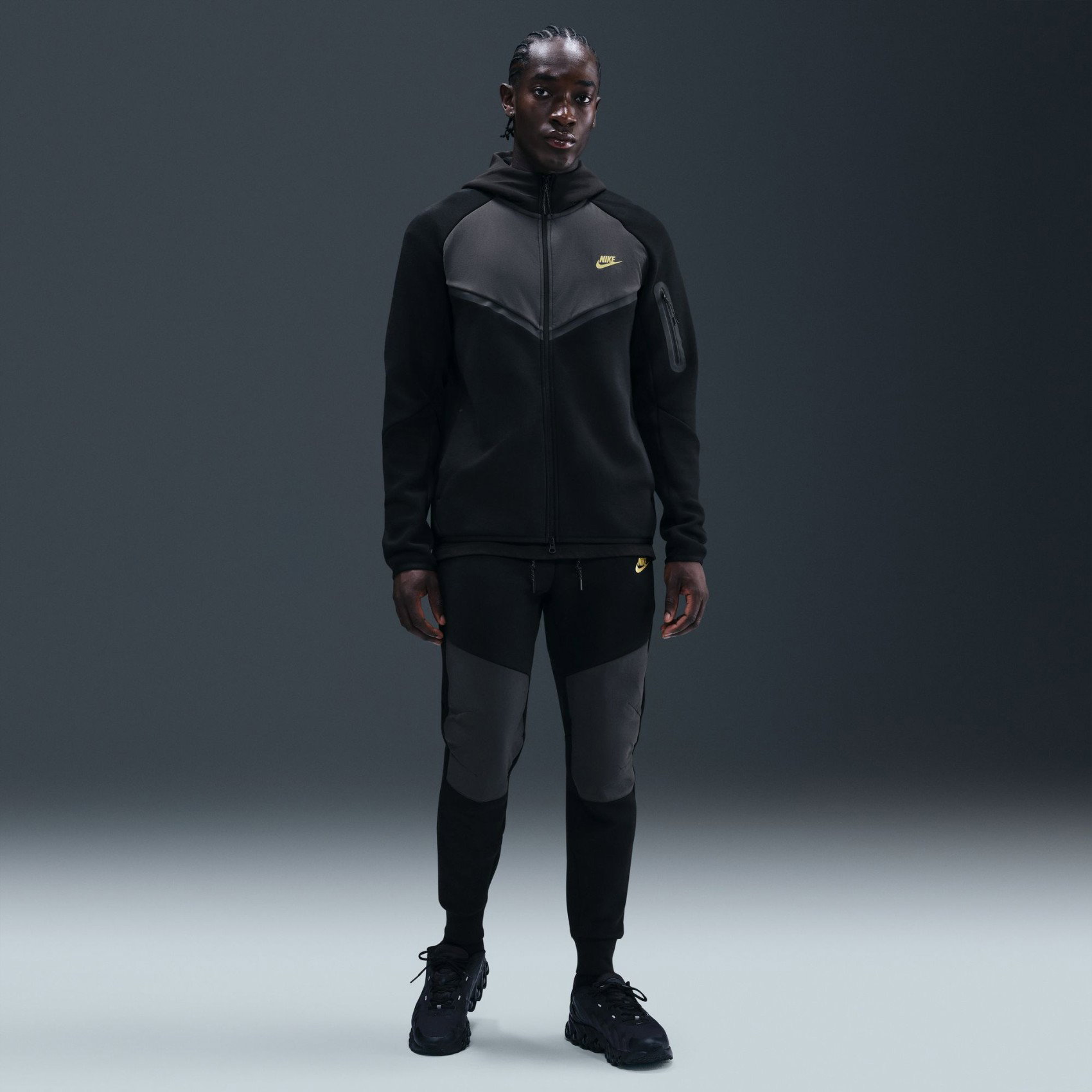 Nike Tech Fleece Mix Windrunner Hoodie Erkek Sweatshirt IH4302-011