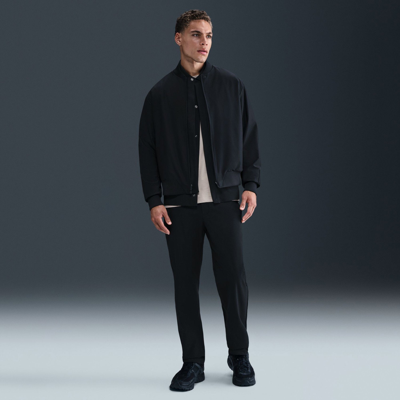 Nike Therma-FIT 24.7 Octa Bomber Jacket Erkek Siyah Ceket HV3781-010