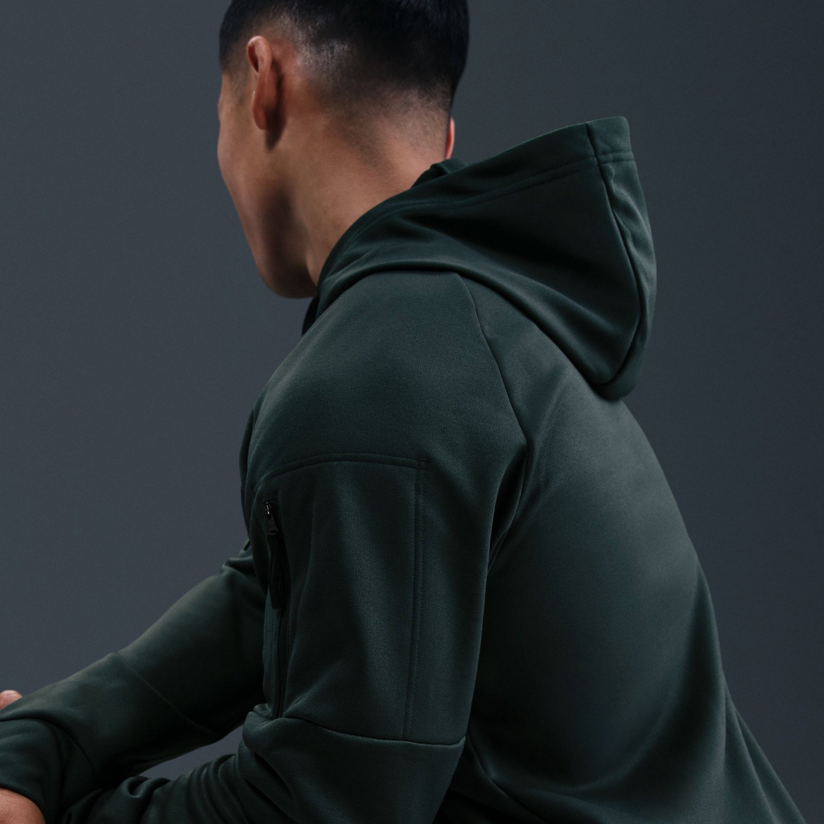 Nike Therma-FIT Hoodie FZ Erkek Yeşil Sweatshirt DQ4830-390