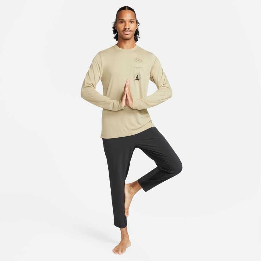 Nike Nike Yoga Dri Fit Fleece Taper Pant Erkek Eşofman Altı DV9883-010